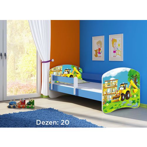 Deciji krevet ACMA II 140x70 + dusek 6 cm BLUE20