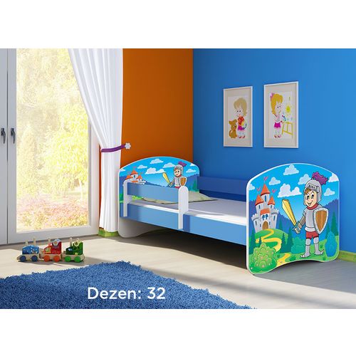 Deciji krevet ACMA II 140x70 + dusek 6 cm BLUE32