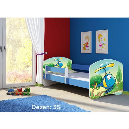 Deciji krevet ACMA II 140x70 + dusek 6 cm BLUE35