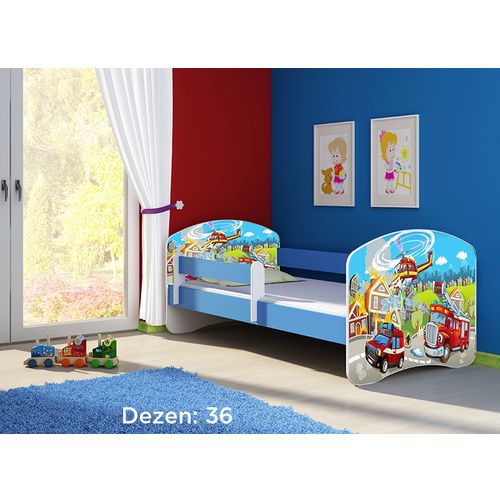 Deciji krevet ACMA II 140x70 + dusek 6 cm BLUE36