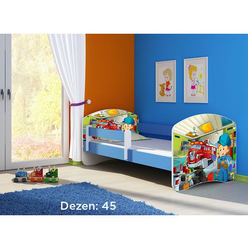 Deciji krevet ACMA II 140x70 + dusek 6 cm BLUE45