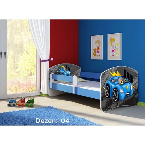 Deciji krevet ACMA II 160x80 + dusek 6 cm BLUE4