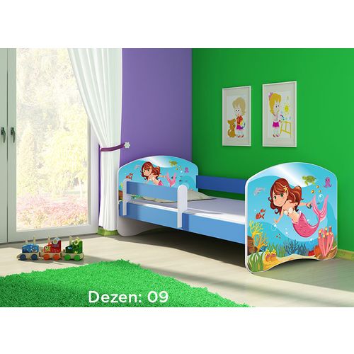 Deciji krevet ACMA II 160x80 + dusek 6 cm BLUE9