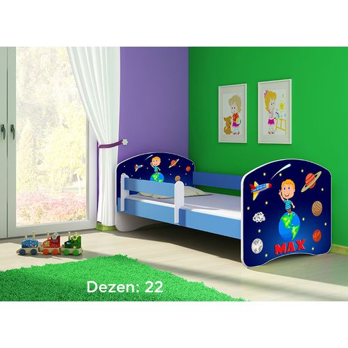 Deciji krevet ACMA II 160x80 + dusek 6 cm BLUE22