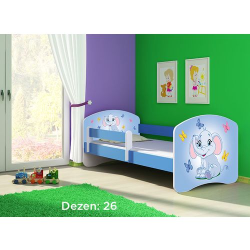 Deciji krevet ACMA II 160x80 + dusek 6 cm BLUE26