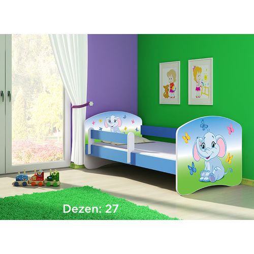 Deciji krevet ACMA II 160x80 + dusek 6 cm BLUE27