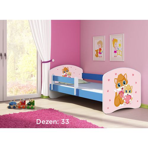 Deciji krevet ACMA II 160x80 + dusek 6 cm BLUE33