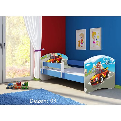 Deciji krevet ACMA II 180x80 + dusek 6 cm BLUE3