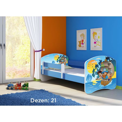 Deciji krevet ACMA II 180x80 + dusek 6 cm BLUE21