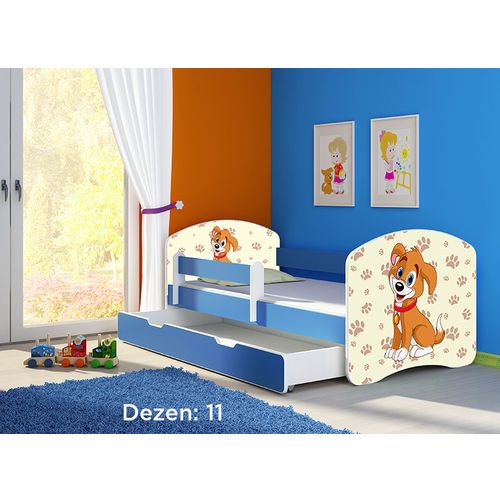 Deciji krevet ACMA II 140x70 F + dusek 6 cm BLUE11