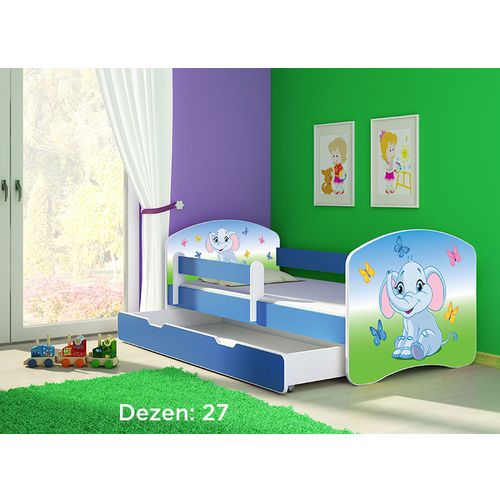 Deciji krevet ACMA II 140x70 F + dusek 6 cm BLUE27