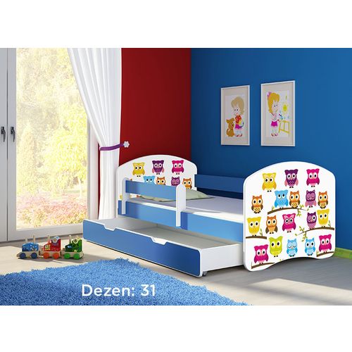 Deciji krevet ACMA II 140x70 F + dusek 6 cm BLUE31