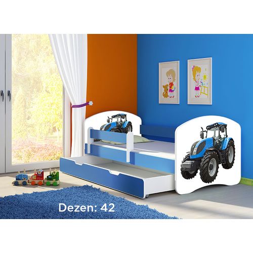 Deciji krevet ACMA II 140x70 F + dusek 6 cm BLUE42