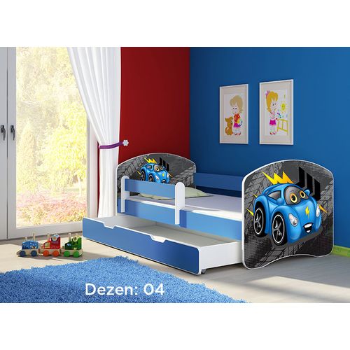 Deciji krevet ACMA II 160x80 F + dusek 6 cm BLUE4