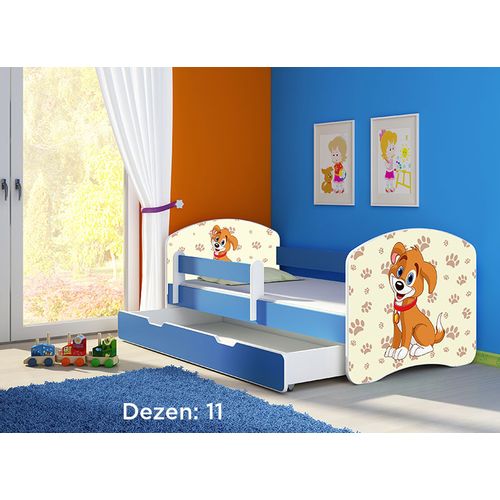 Deciji krevet ACMA II 160x80 F + dusek 6 cm BLUE11