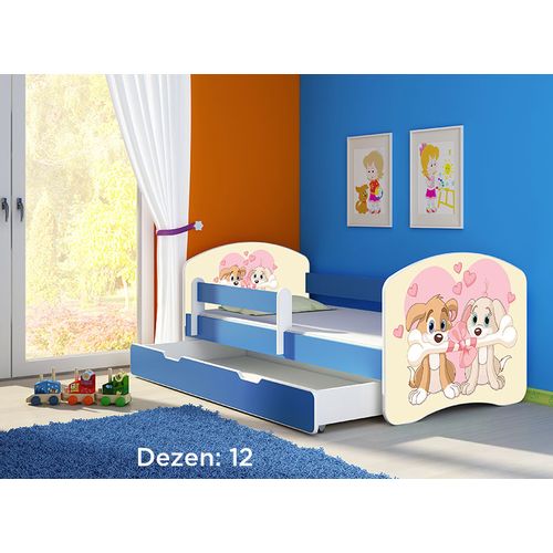 Deciji krevet ACMA II 160x80 F + dusek 6 cm BLUE12