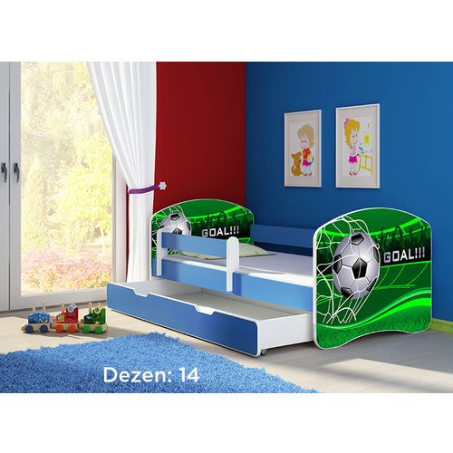 Deciji krevet ACMA II 160x80 F + dusek 6 cm BLUE14