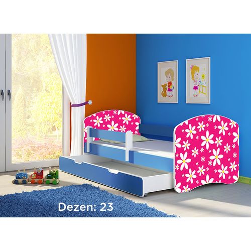 Deciji krevet ACMA II 160x80 F + dusek 6 cm BLUE23