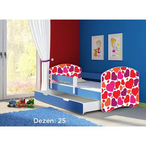 Deciji krevet ACMA II 160x80 F + dusek 6 cm BLUE25