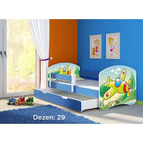 Deciji krevet ACMA II 160x80 F + dusek 6 cm BLUE29