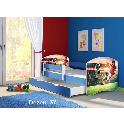 Deciji krevet ACMA II 160x80 F + dusek 6 cm BLUE37