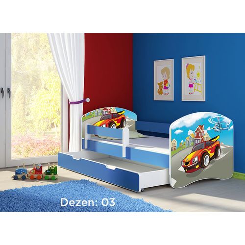 Deciji krevet ACMA II 180x80 F + dusek 6 cm BLUE3