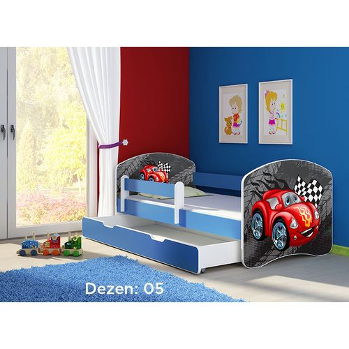 Deciji krevet ACMA II 180x80 F + dusek 6 cm BLUE5