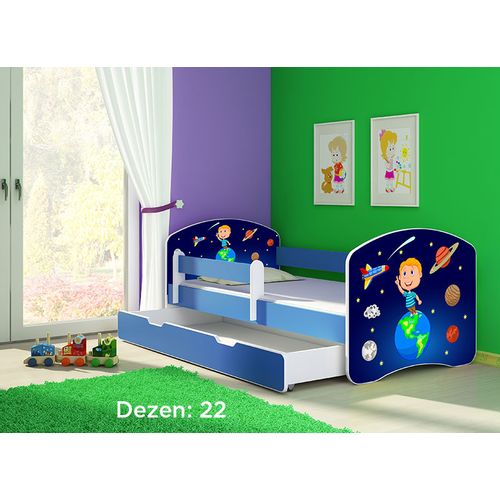 Deciji krevet ACMA II 180x80 F + dusek 6 cm BLUE22