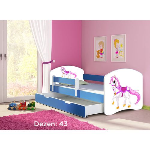 Deciji krevet ACMA II 180x80 F + dusek 6 cm BLUE43