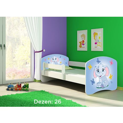 Deciji krevet ACMA II 140x70 + dusek 6 cm WHITE26