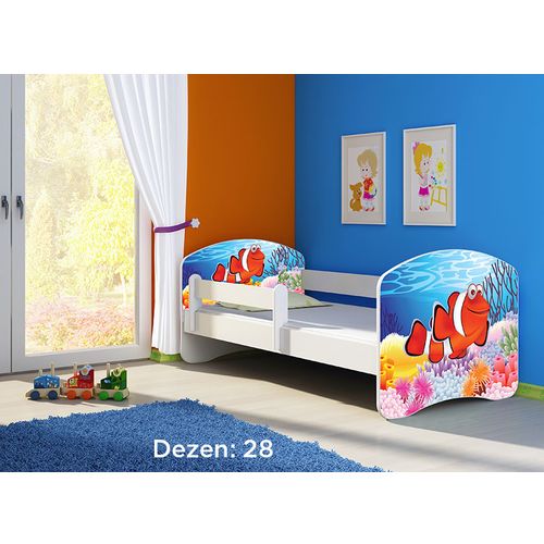 Deciji krevet ACMA II 140x70 + dusek 6 cm WHITE28