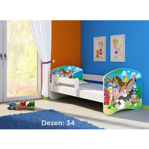 Deciji krevet ACMA II 140x70 + dusek 6 cm WHITE34