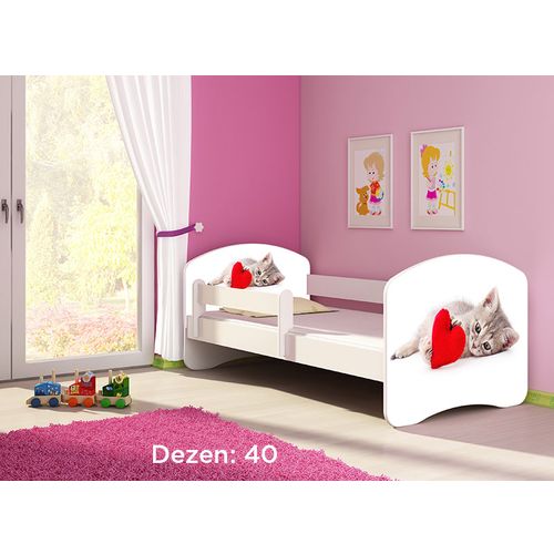 Deciji krevet ACMA II 140x70 + dusek 6 cm WHITE40