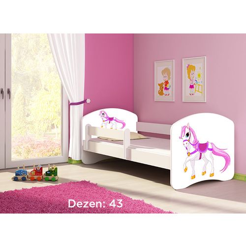 Deciji krevet ACMA II 140x70 + dusek 6 cm WHITE43