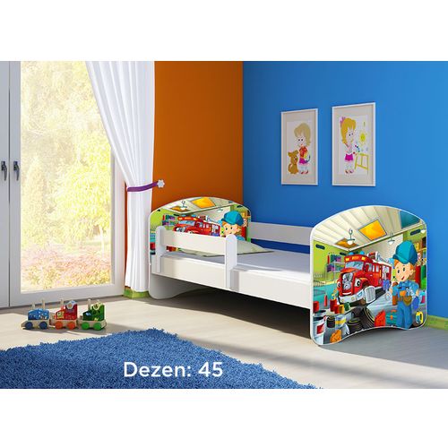 Deciji krevet ACMA II 140x70 + dusek 6 cm WHITE45