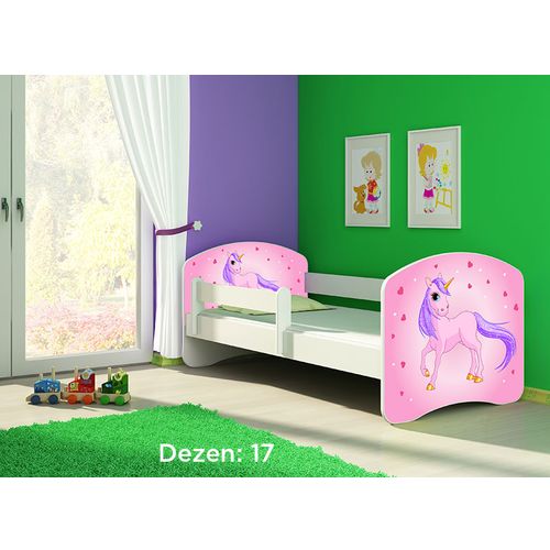 Deciji krevet ACMA II 160x80 + dusek 6 cm WHITE17