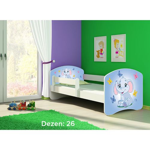 Deciji krevet ACMA II 160x80 + dusek 6 cm WHITE26