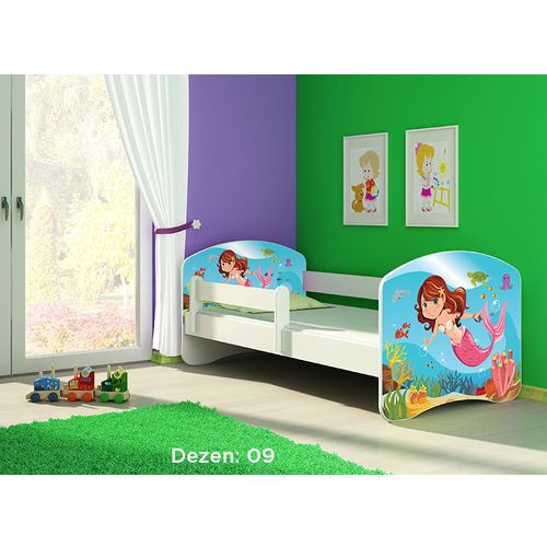 Deciji krevet ACMA II 180x80 + dusek 6 cm WHITE9