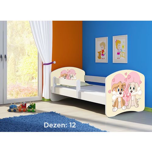 Deciji krevet ACMA II 180x80 + dusek 6 cm WHITE12