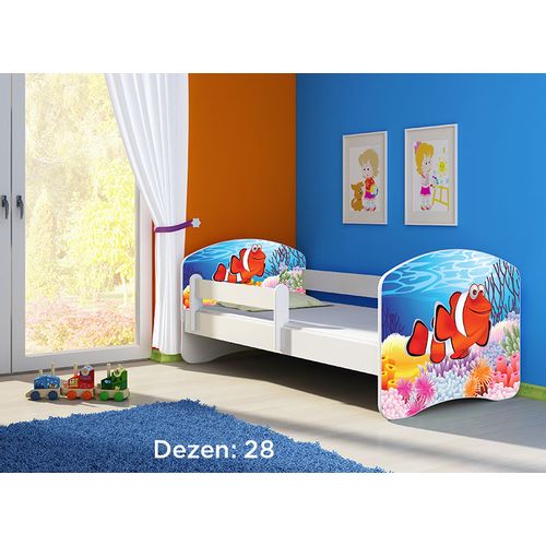 Deciji krevet ACMA II 180x80 + dusek 6 cm WHITE28