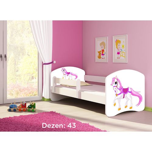 Deciji krevet ACMA II 180x80 + dusek 6 cm WHITE43