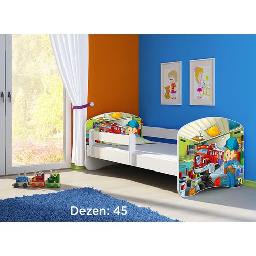 Deciji krevet ACMA II 180x80 + dusek 6 cm WHITE45