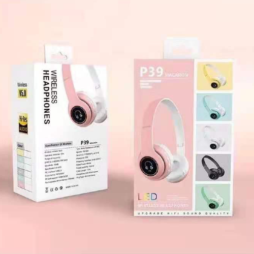 Macaron bežične Bluetooth slušalice roze