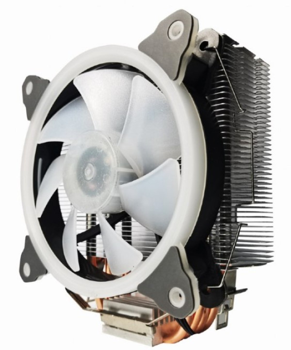 CPU-HURACAN-ARGB-X130 Gembird LED UNI kuler 150W 120mm.Fan +/-1600rpm 26dBa LGA 775/115x/1200/AMD