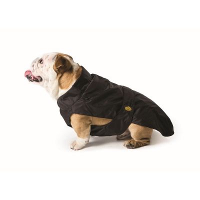 Fashion Dog Vodootporni Kaputić za Buldoge Odvojivo Krzno Crni 51cm