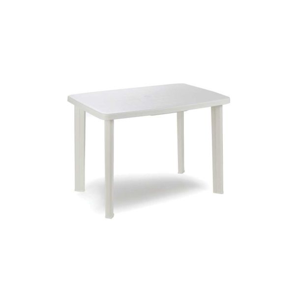 IPAE-PROGARDEN Baštenski plastični sto Faretto - beli 101 × 68 × 72 cm