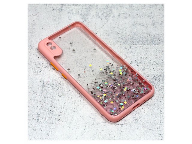 Maskica Frame Glitter za Xiaomi Redmi 9A roze