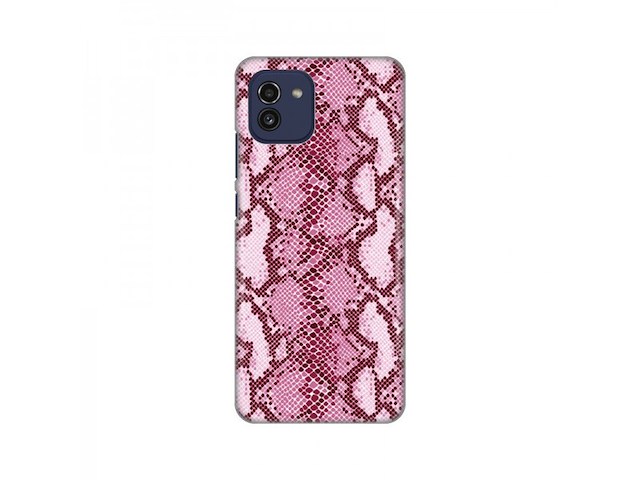 Maskica Silikonska Print za Samsung A035G Galaxy A03 Pink Snake