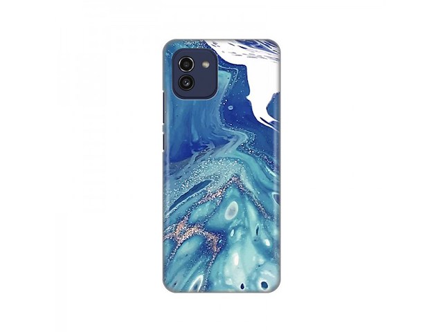 Maskica Silikonska Print za Samsung A035G Galaxy A03 Blue Marble