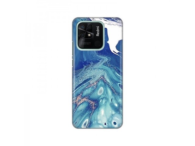 Maskica Silikonska Print za Xiaomi Redmi 10C Blue Marble